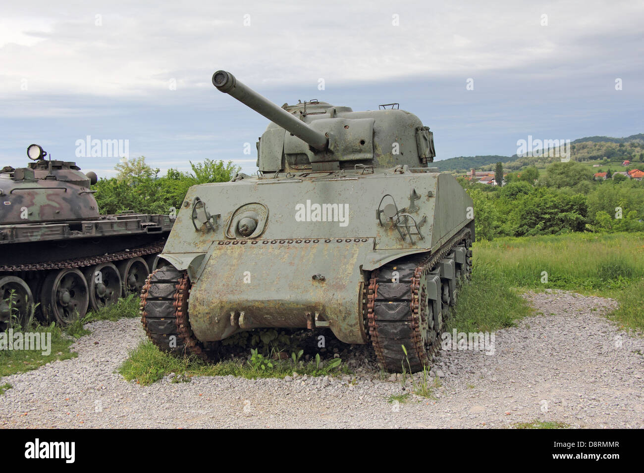Old abandoned tank, after the war in Croatia Stock Photo - Alamy