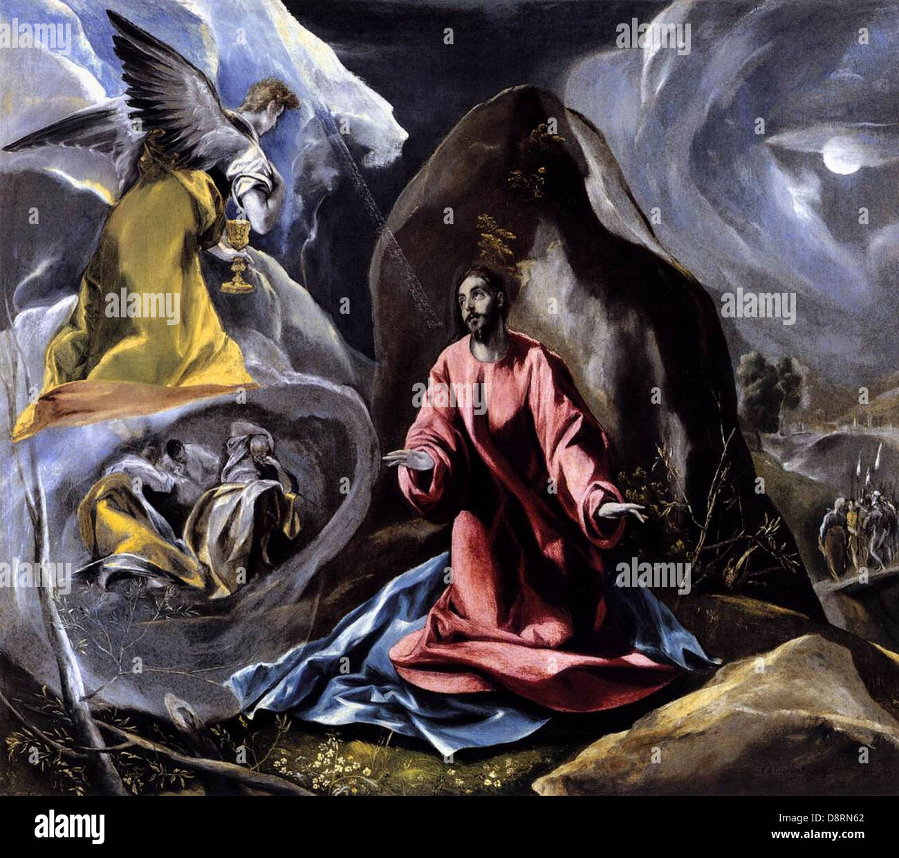 Domenikos Theotokopoulos - El Greco The Agony in the Garden 1590 Toledo ...