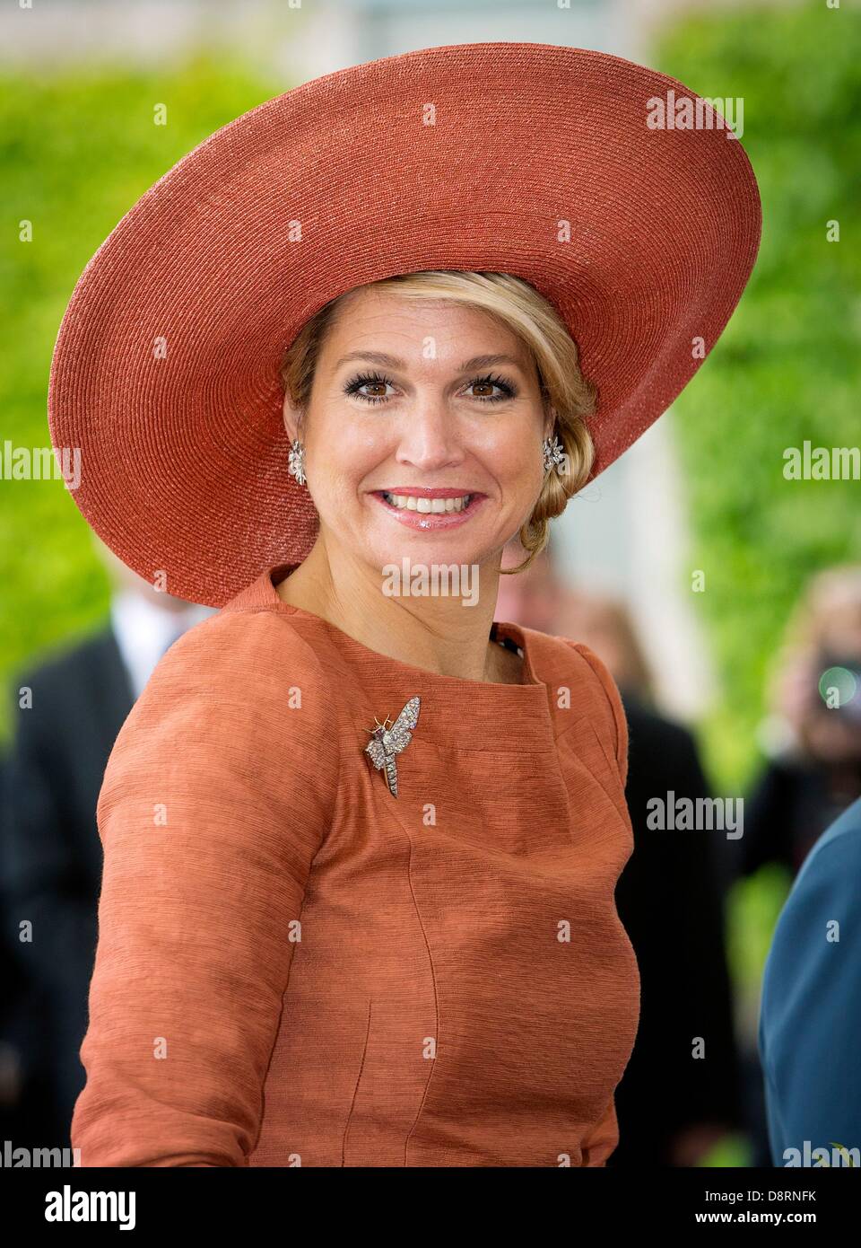 Berlin, Germany. 3rd June 2013. Dutch Queen Maxima smiles during a ...