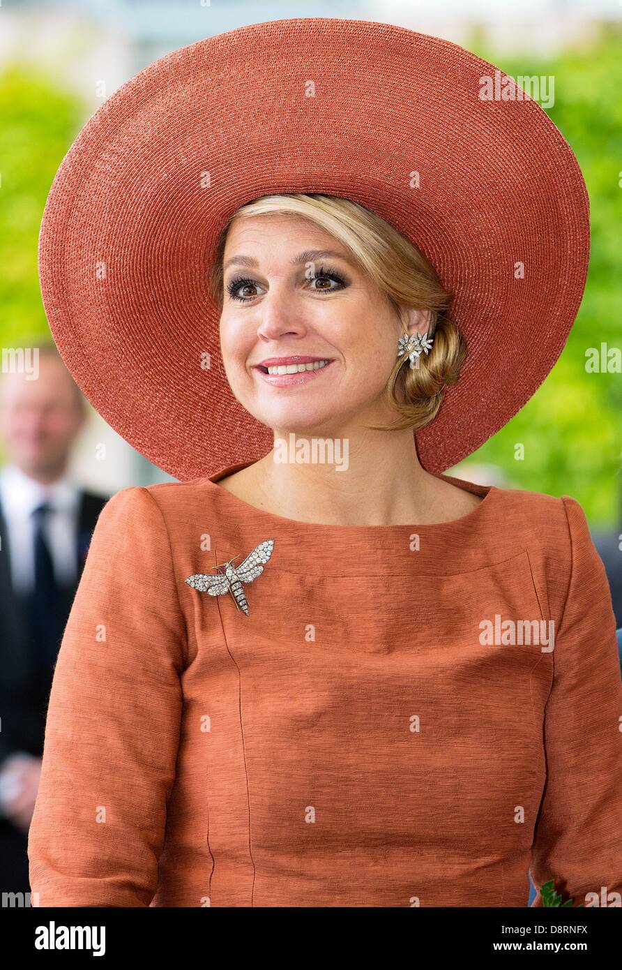 Berlin, Germany. 3rd June 2013. Dutch Queen Maxima smiles during a ...