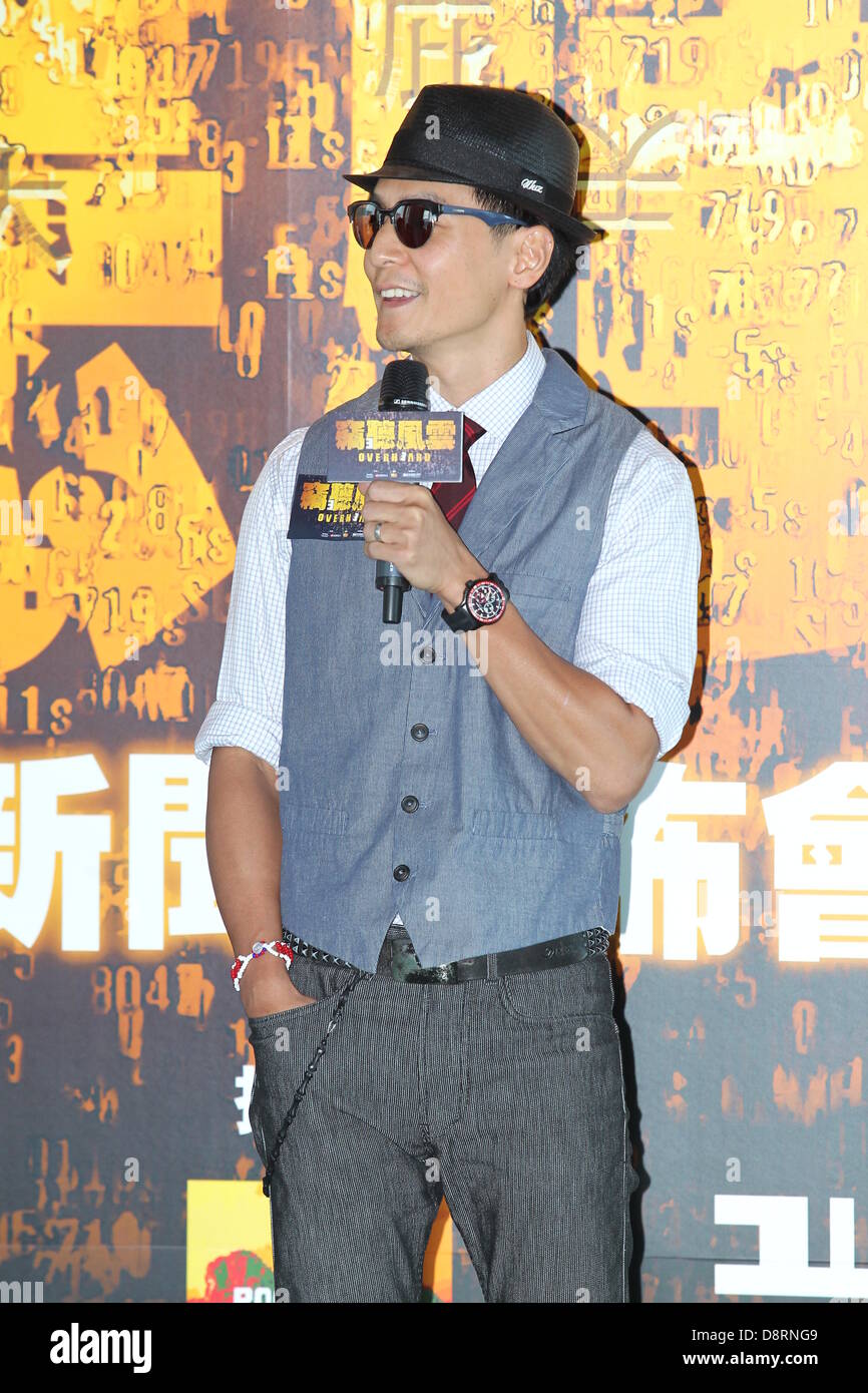 Daniel Wu at opening ceremony of movie Overheard 3 in Hong Kong, China ...