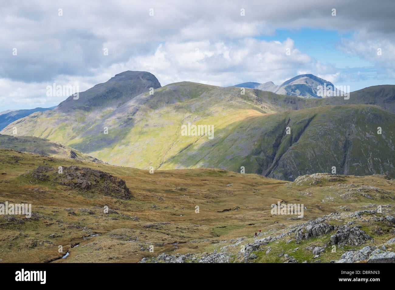 Great Gable and Green Gable from below Glaramara In the Lake District ...