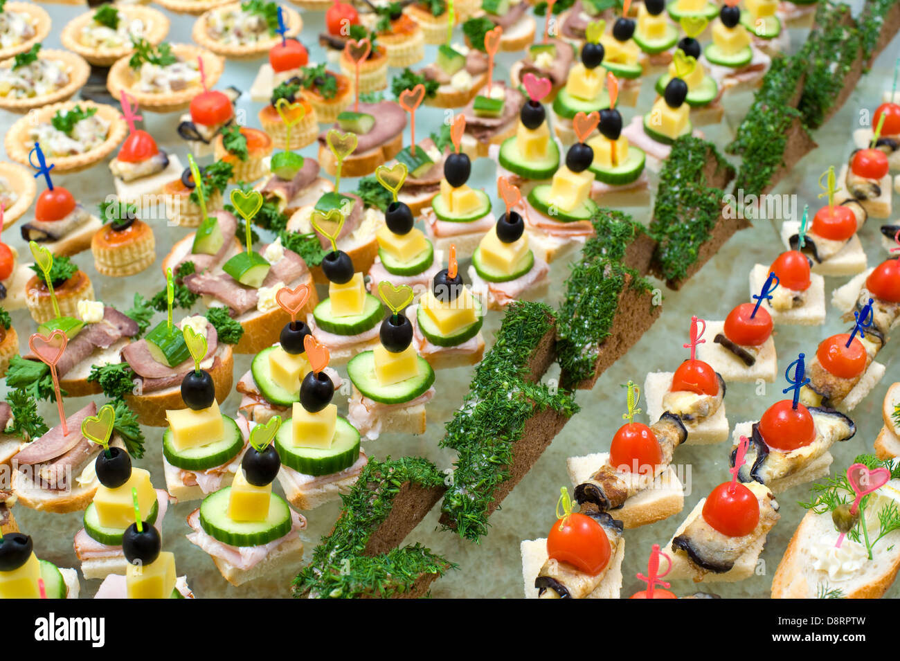 Table buffet ham cheese hi-res stock photography and images - Alamy