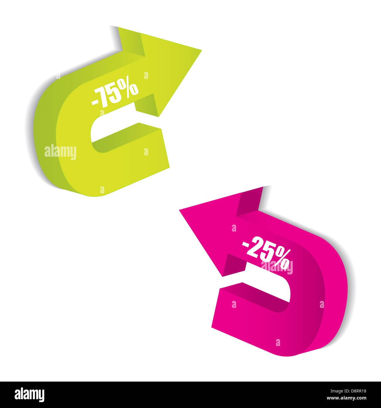 colored arrows vector with special design Stock Photo - Alamy