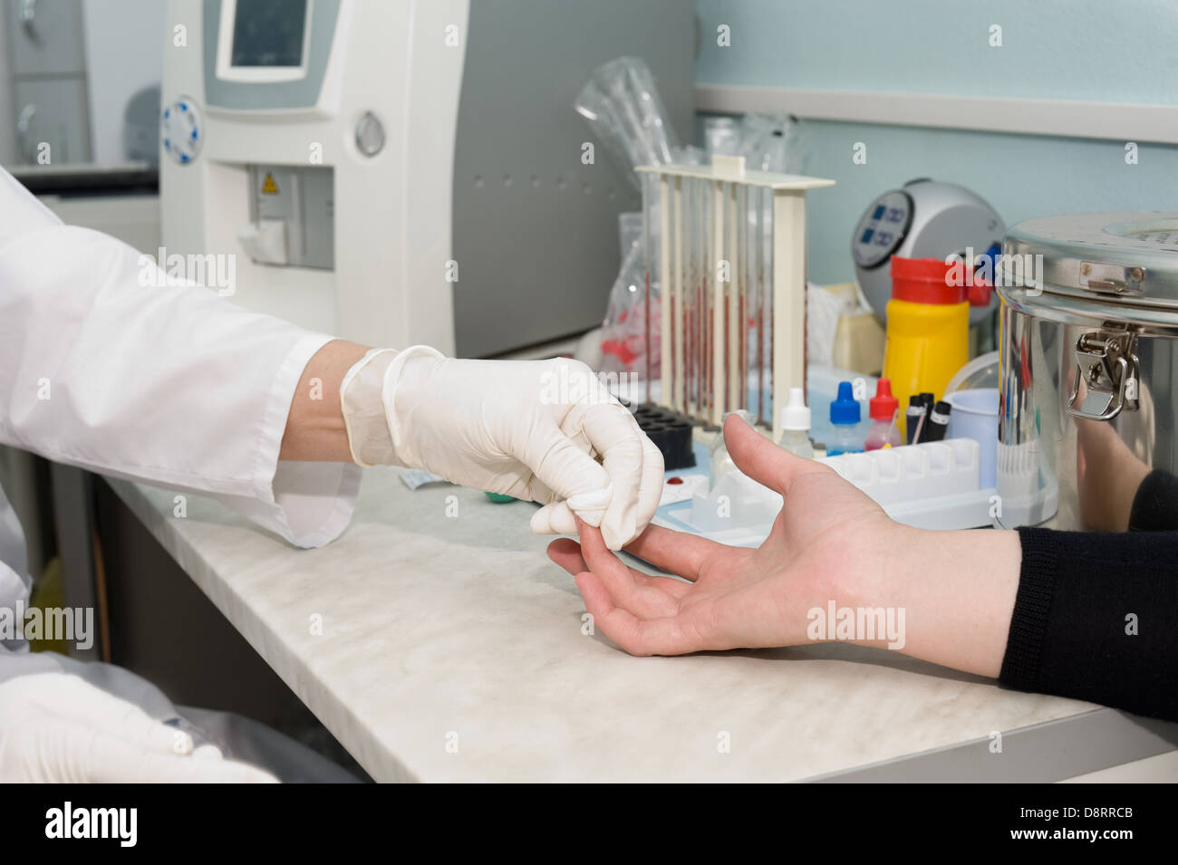 blood drawing for testing Stock Photo - Alamy