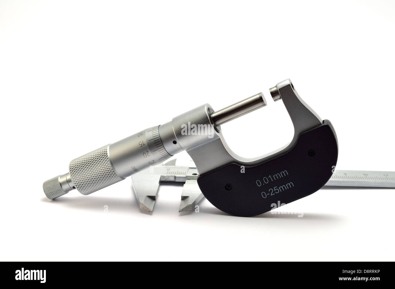 Two measuring instrument on a white background Stock Photo - Alamy