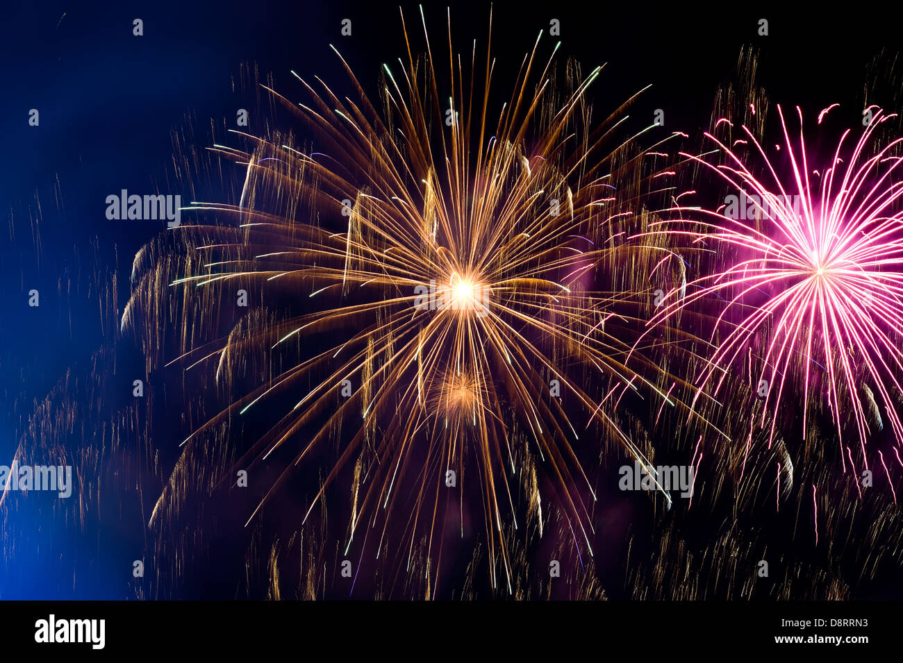 Pink firework hi-res stock photography and images - Alamy