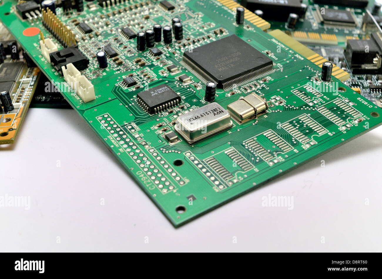 the average chip on white background a horizontal position Stock Photo ...