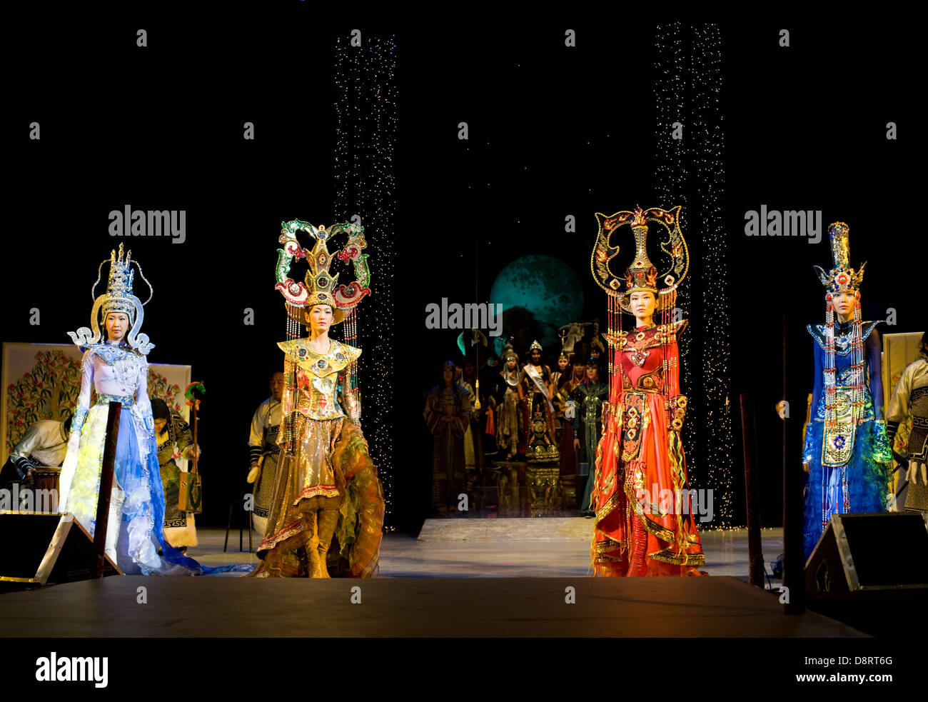 asian models in original costumes Stock Photo - Alamy
