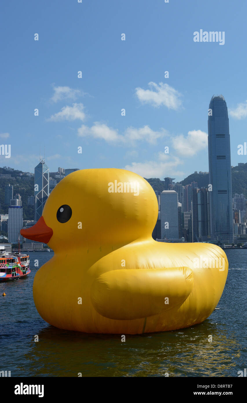 June 1, 2013, Hong Kong - Rubber Duck by Dutch conceptual artist ...