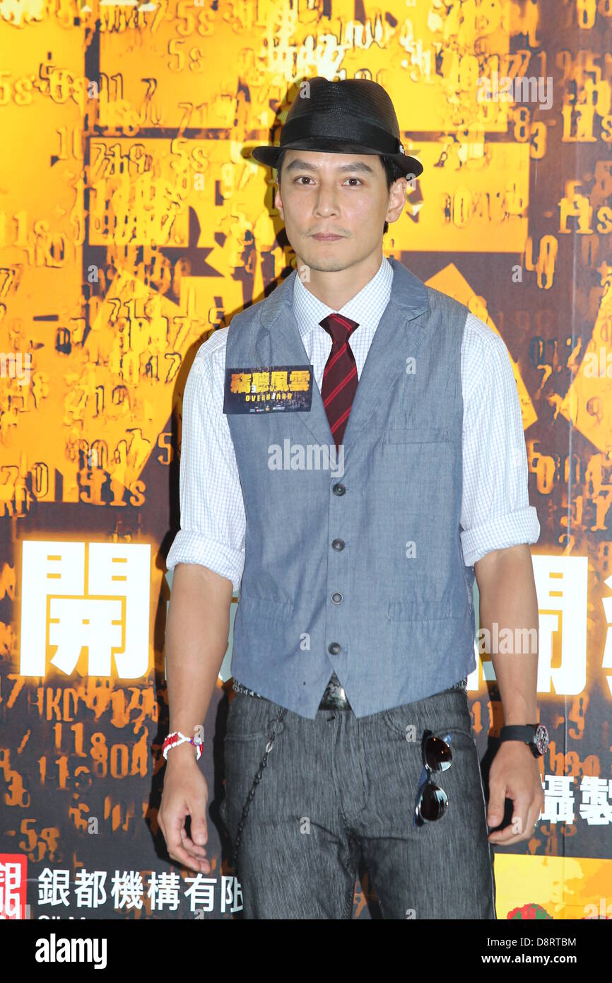 Daniel Wu at opening ceremony of movie Overheard 3 in Hong Kong, China ...