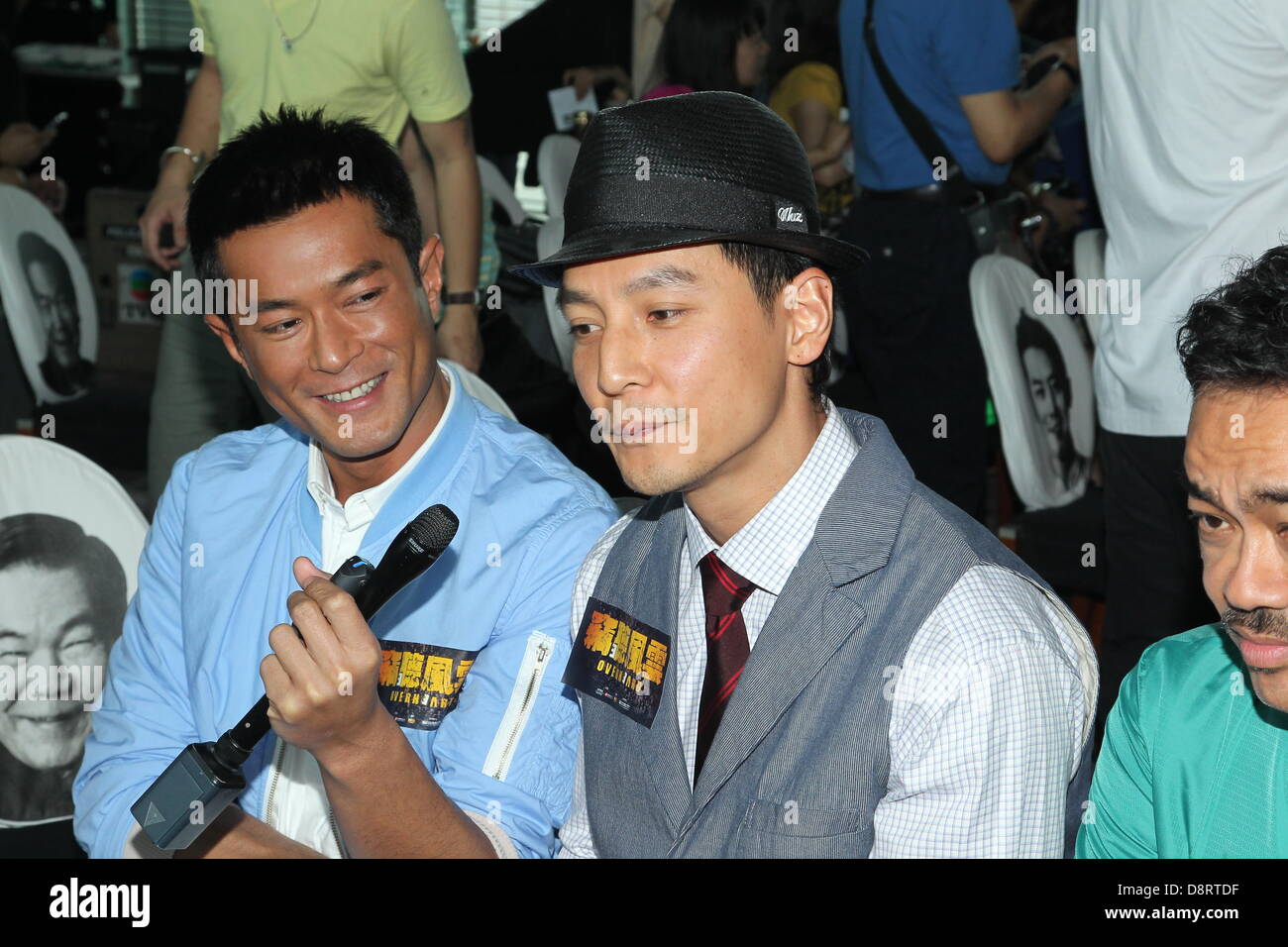 Daniel Wu at opening ceremony of movie Overheard 3 in Hong Kong, China ...
