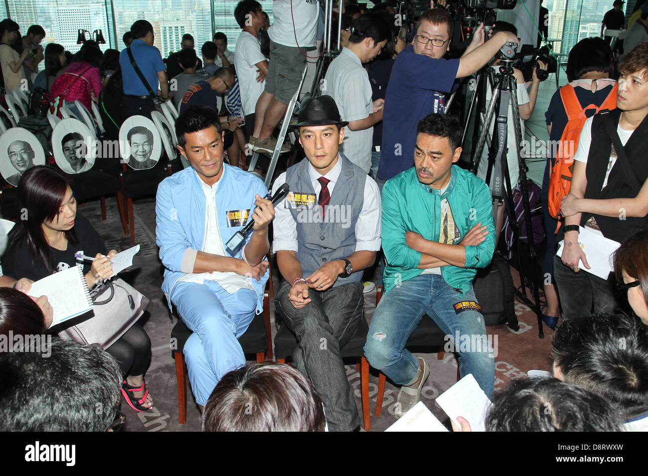 Daniel Wu, Sean Andy and Louis Koo at opening ceremony of movie ...