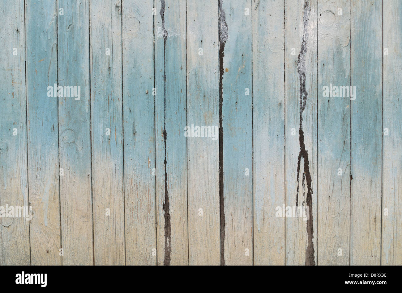 boards in an upright position blue are colored paint Stock Photo - Alamy