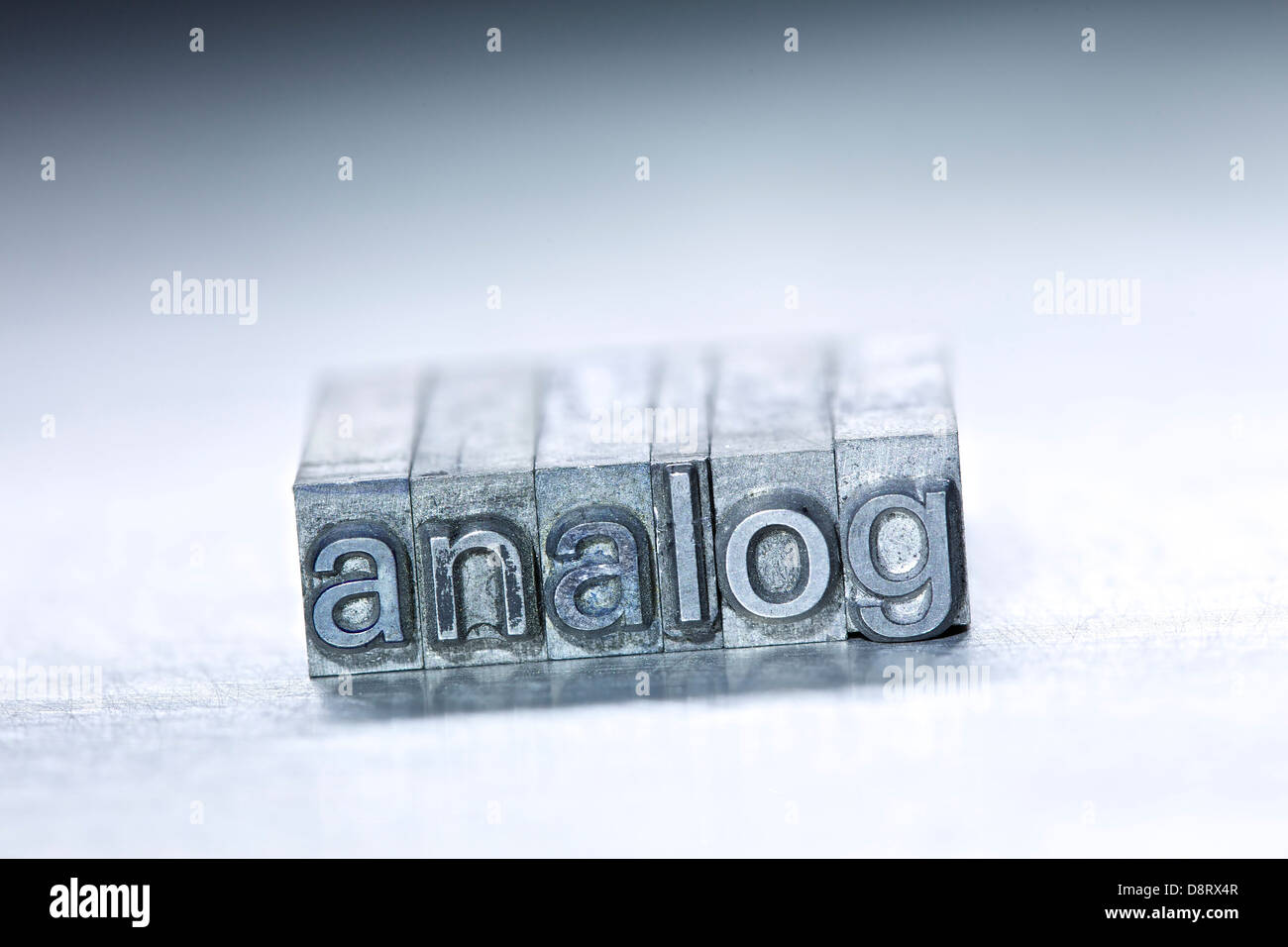 Analog title word Letterpress Concepts Stock Photo - Alamy