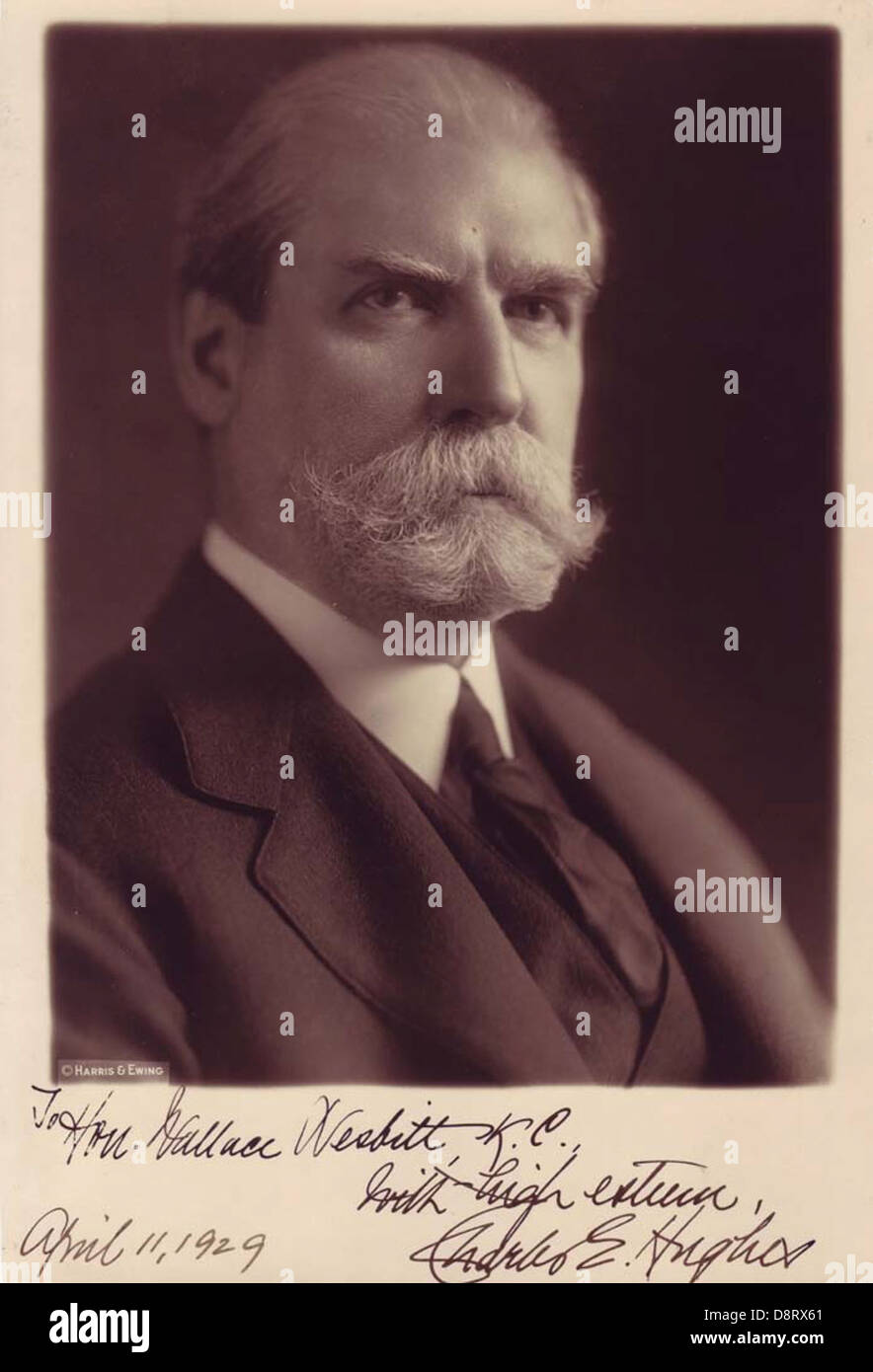 Photograph of Charles E. Hughes Stock Photo - Alamy