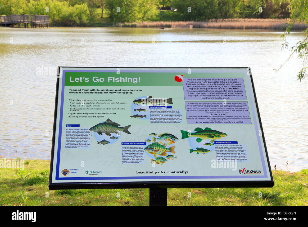 Fishing Species Sign Stock Photo - Alamy