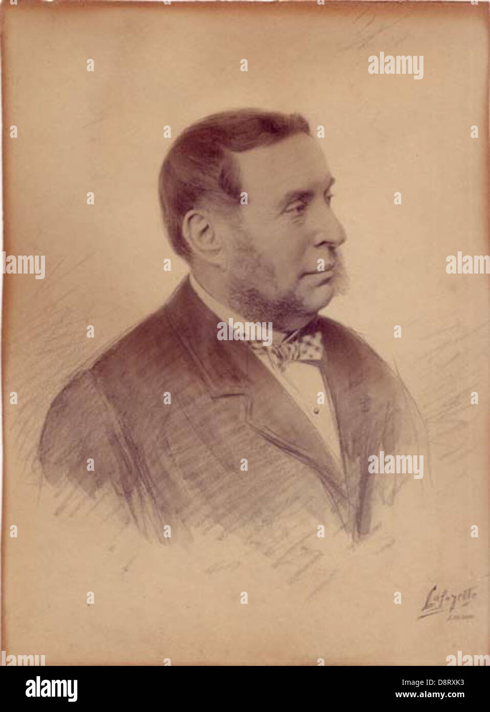 A historical photograph of Sir George Jessel, a renowned figure in the ...