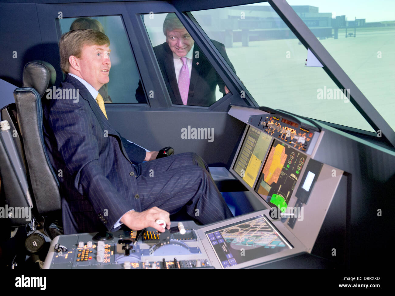 Frankfurt, Germany. 4th June 2013. Dutch King Willem-Alexander sits in ...