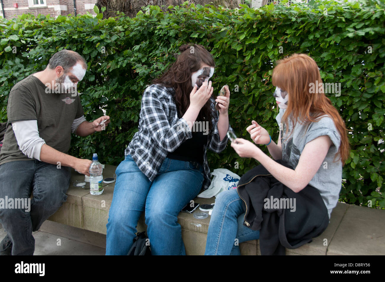 Badger face paint hi-res stock photography and images - Alamy