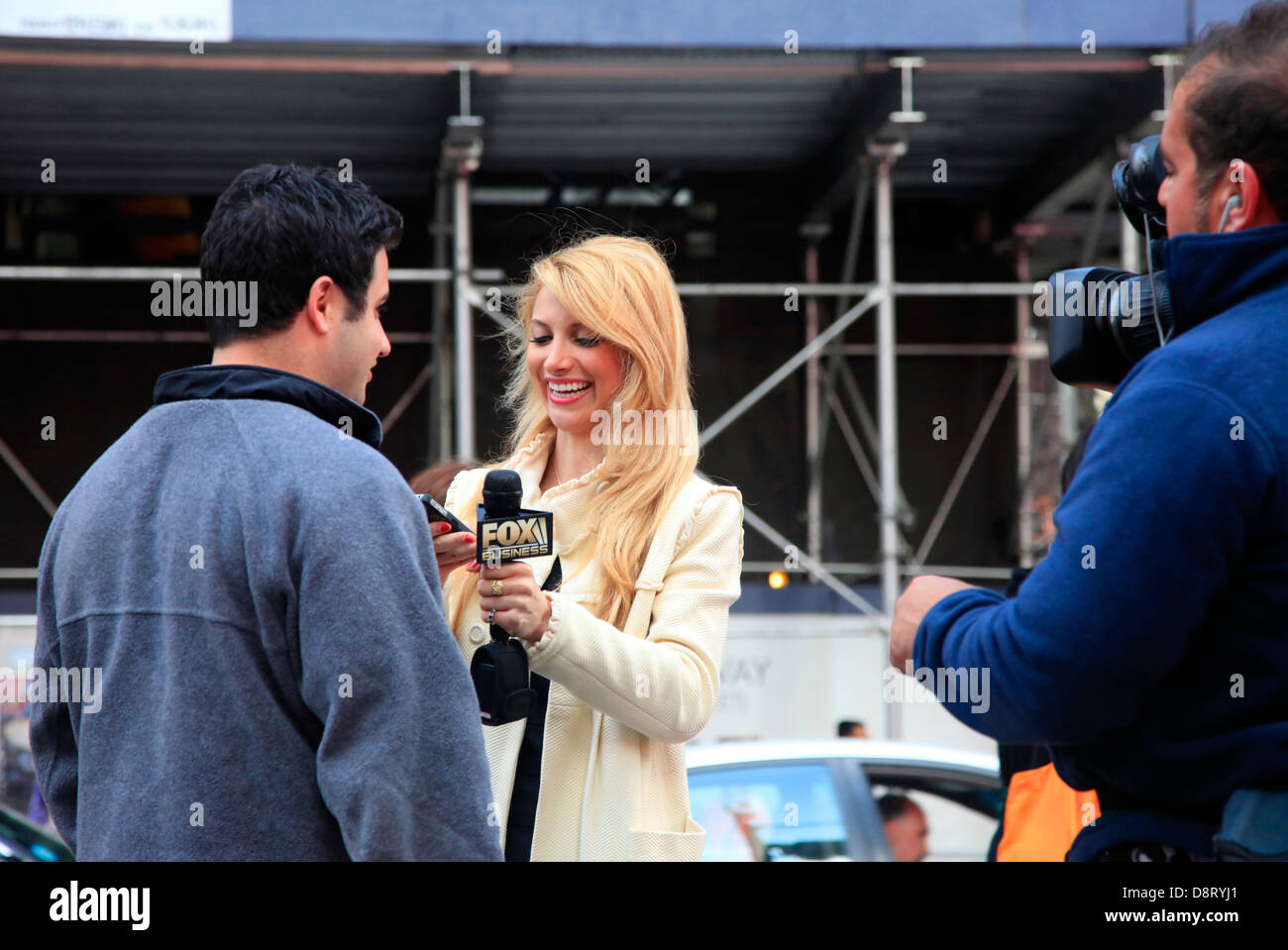 NEW YORK CITY - MAY 16: Journalists Fox Business News interview on ...