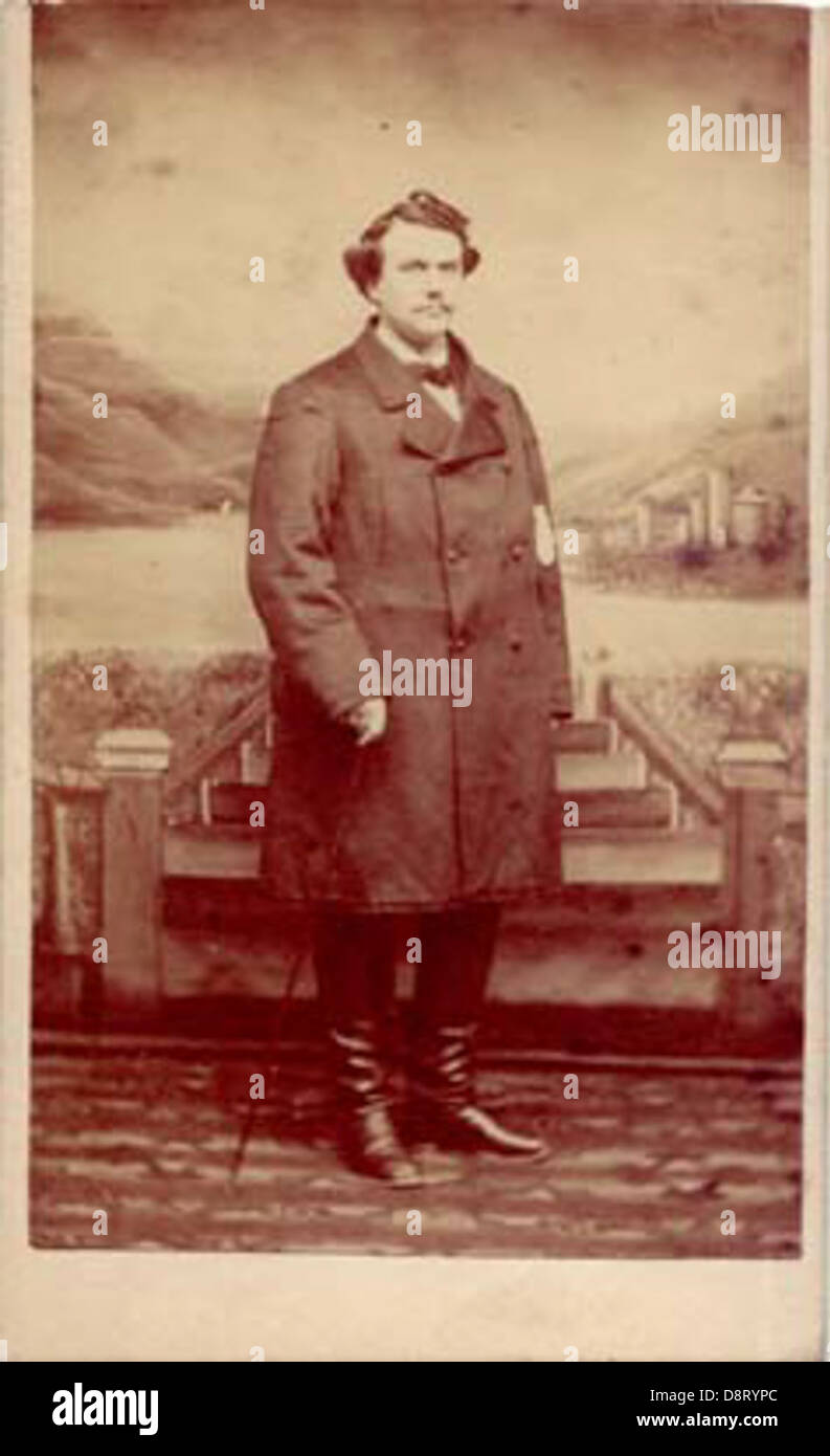 A photograph of an unidentified man in a coat from Halifax, Canada. The ...
