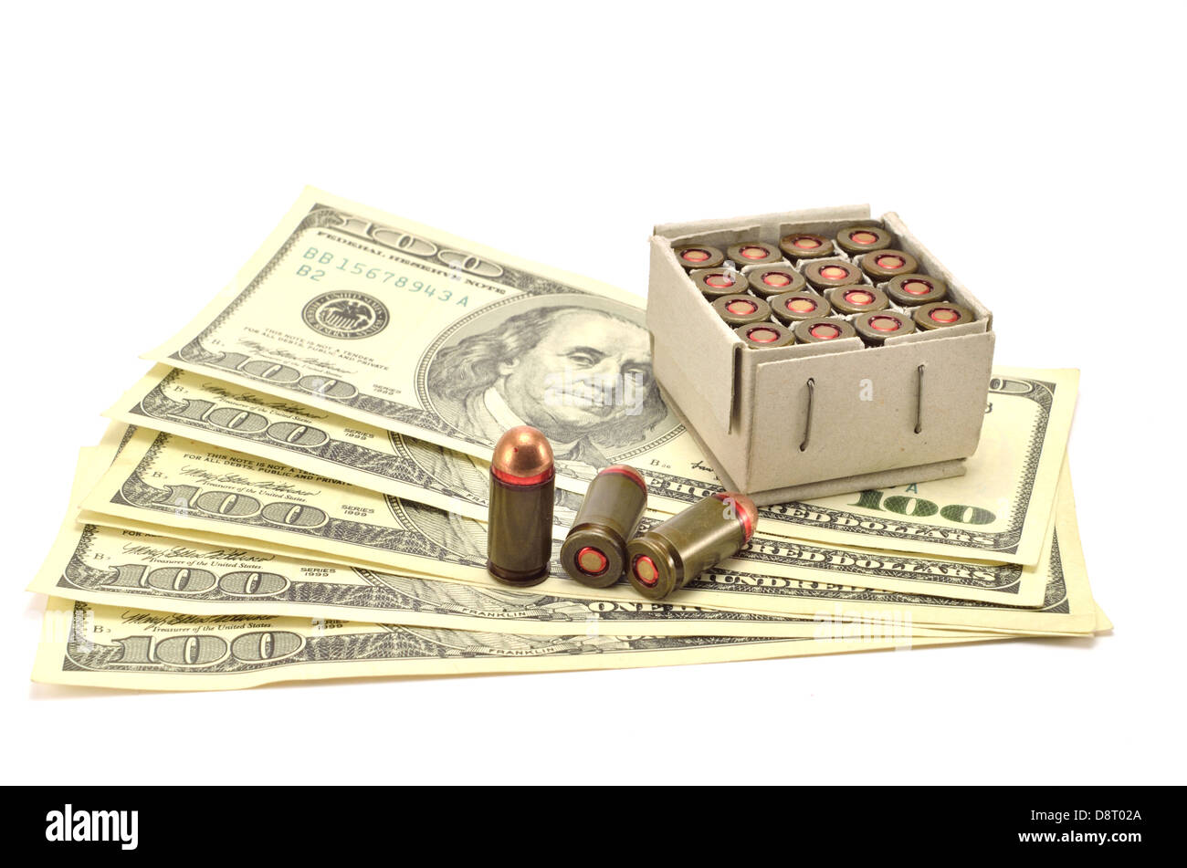 chucks and money on a white background Stock Photo - Alamy