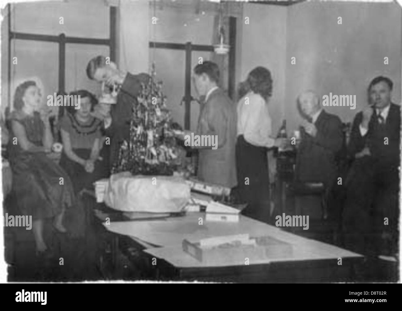 Celebrating in office Black and White Stock Photos & Images - Alamy