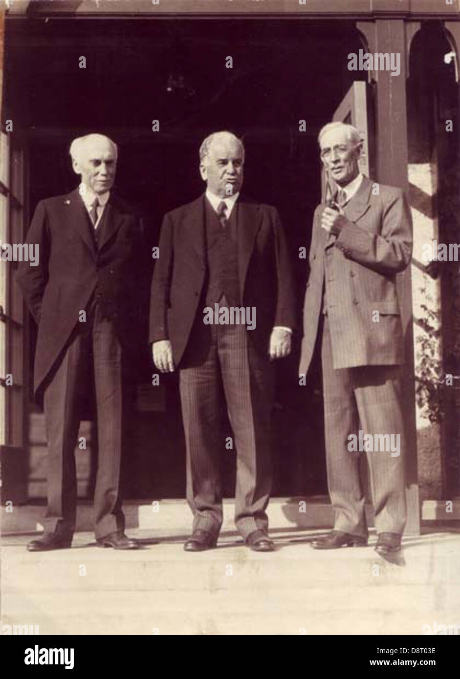 Photograph of William Norman Tilley with two unidentified men Stock ...