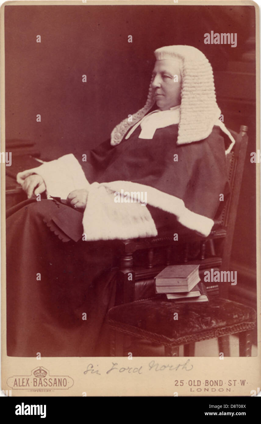 This historical photograph features Sir Lord North, a prominent British ...