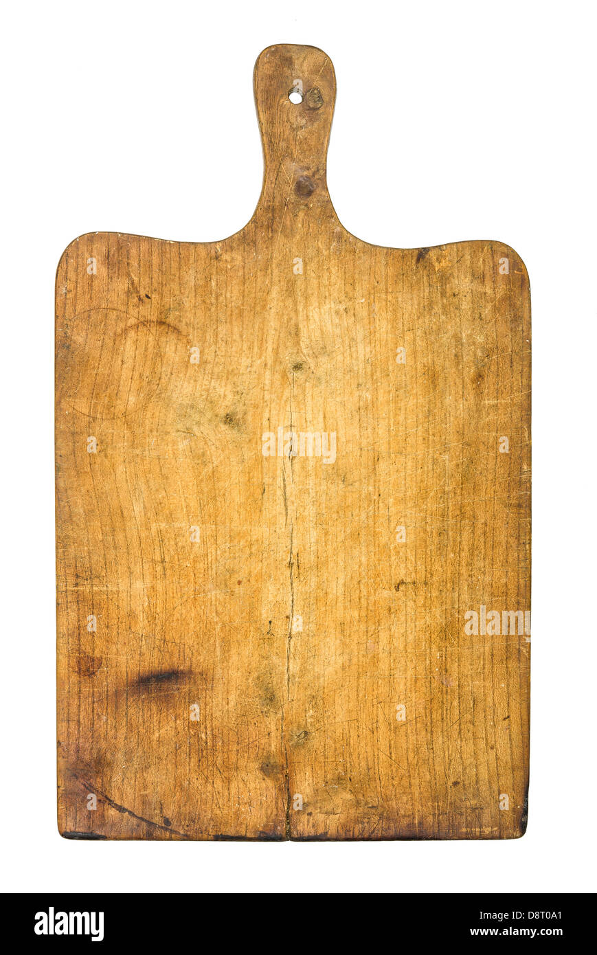 Old rustic wooden kitchen board Stock Photo - Alamy
