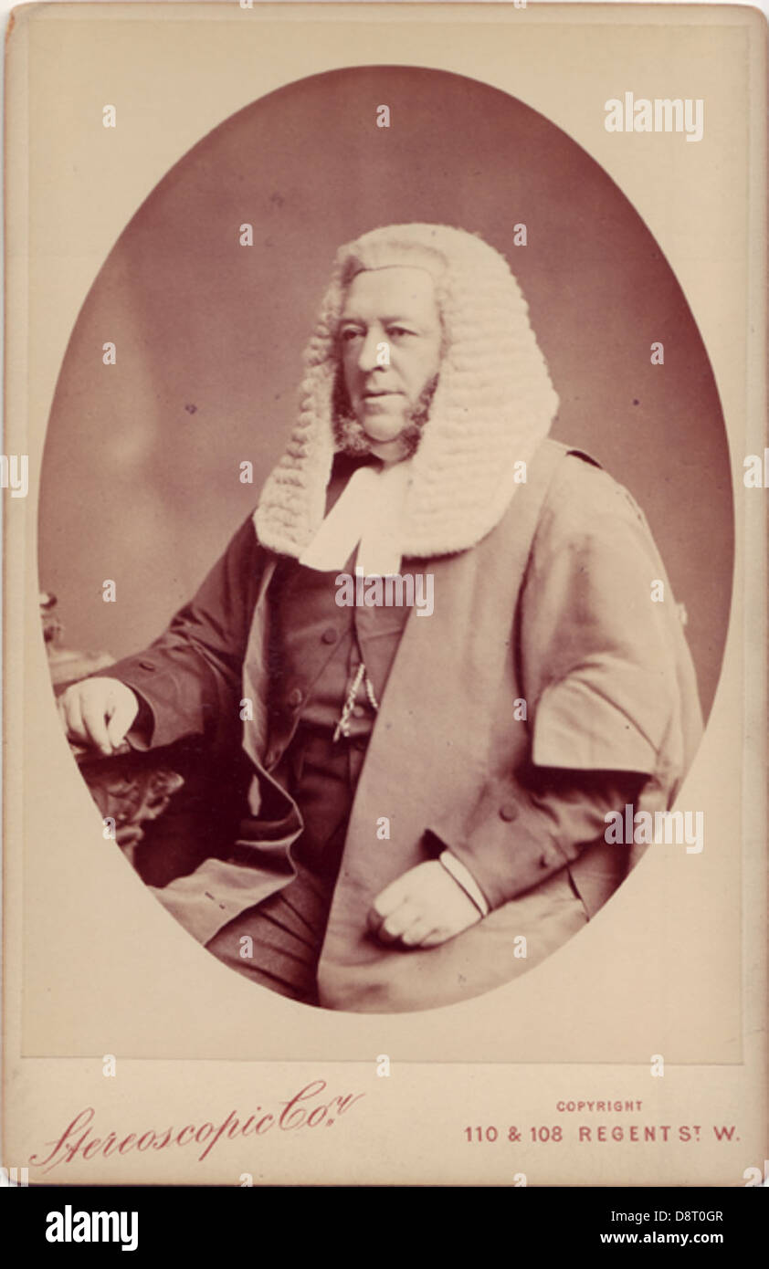 This photograph shows Justice Gowen (or Bowen), a respected judge from ...