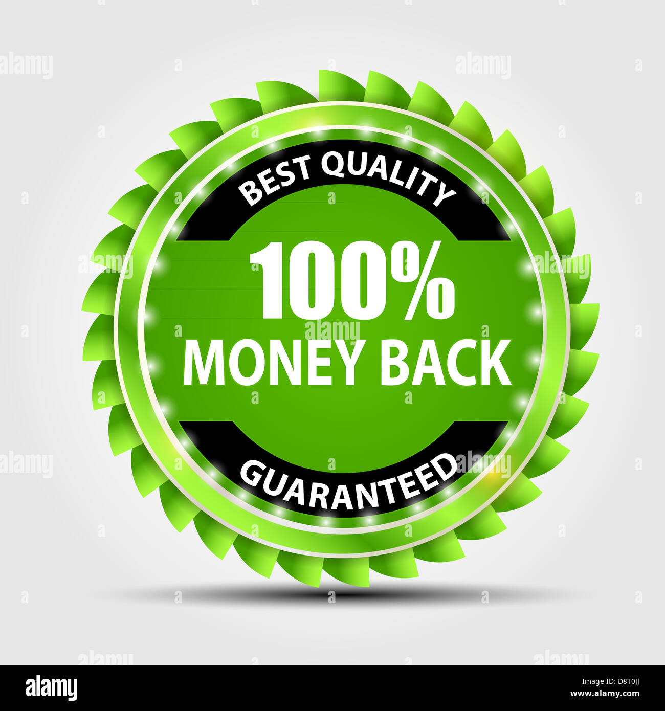 Vector green sign, label template Stock Photo - Alamy