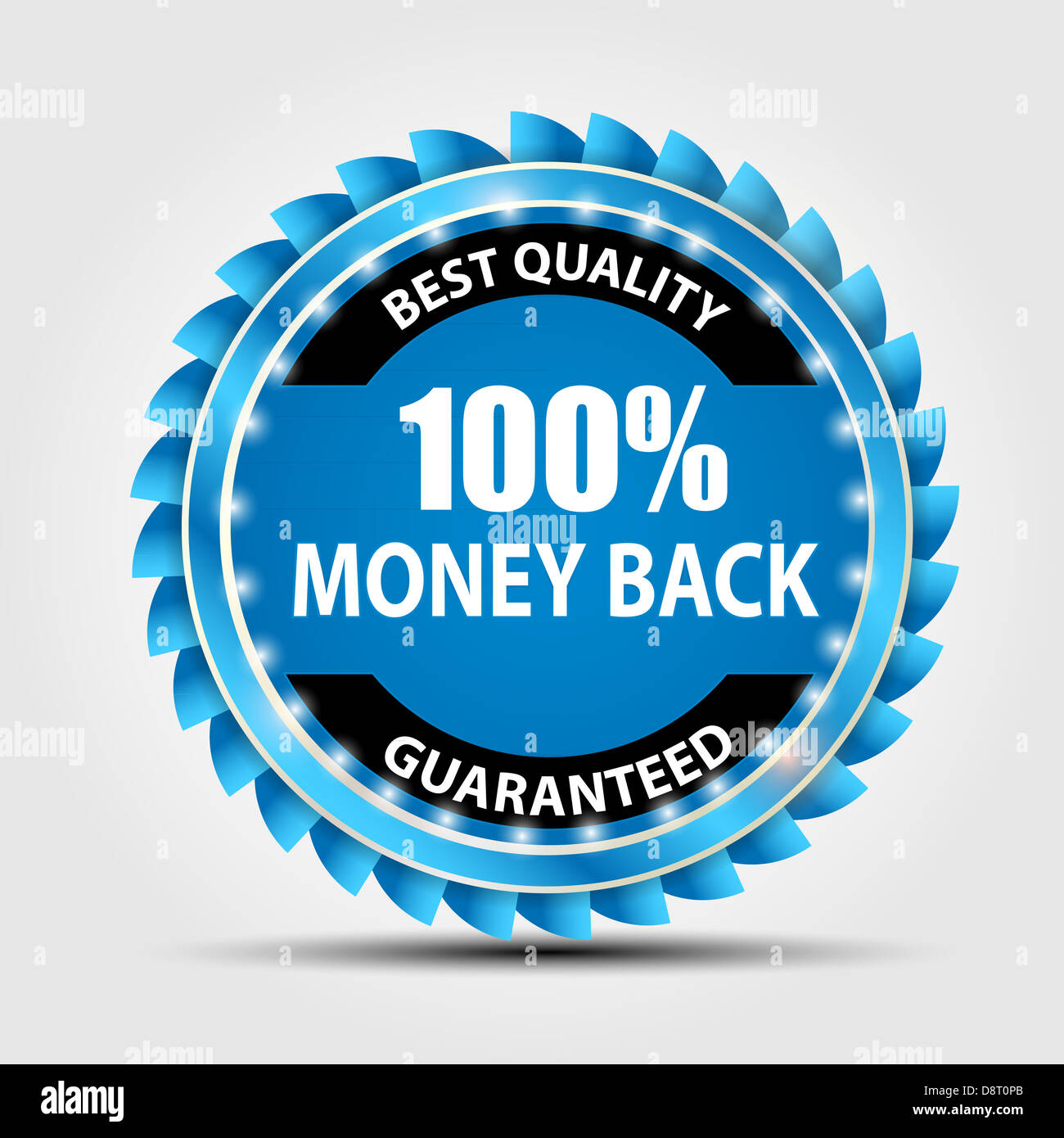 Vector blue sign, label template Stock Photo - Alamy