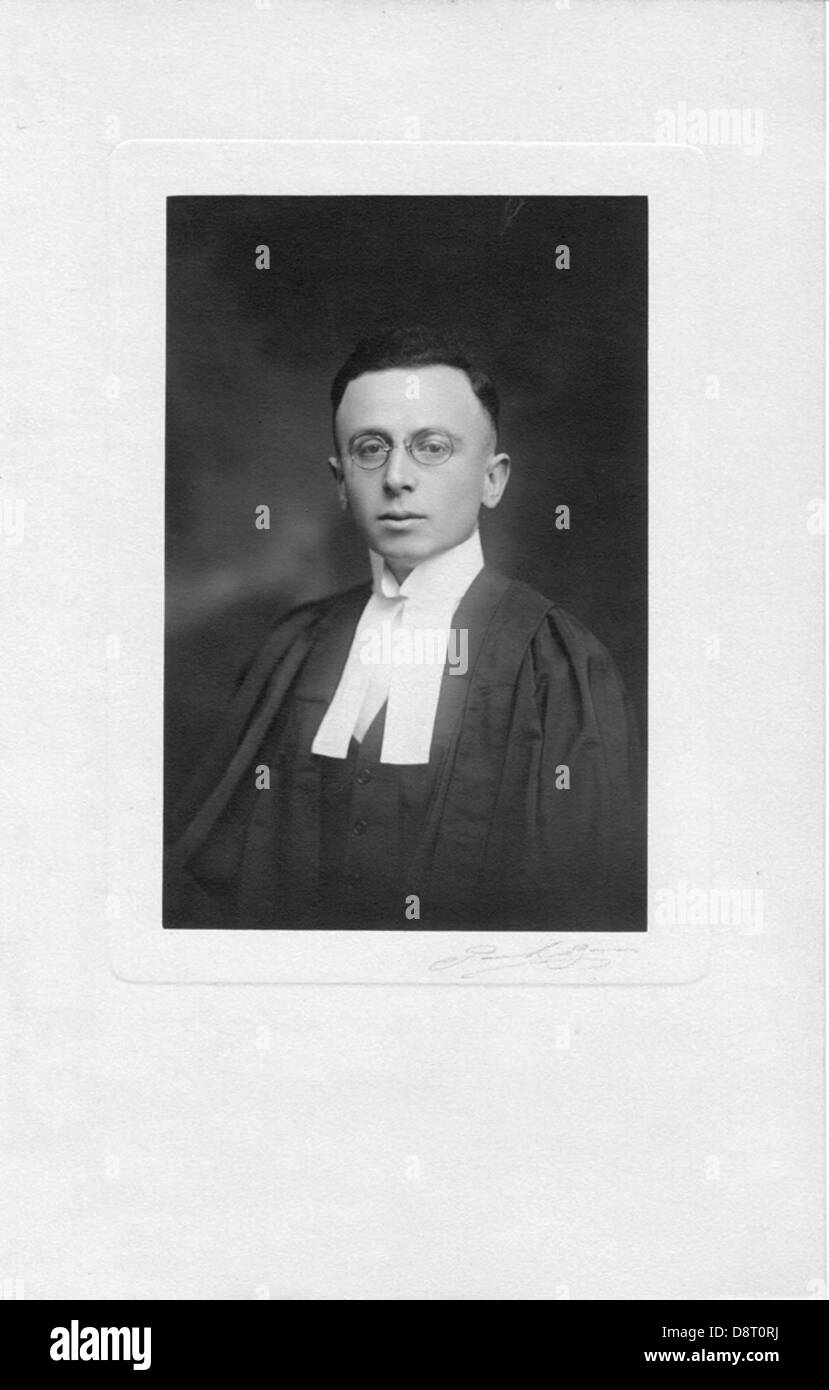 This photograph shows Reuben Lieberman, a Jewish lawyer, at the Osgoode ...