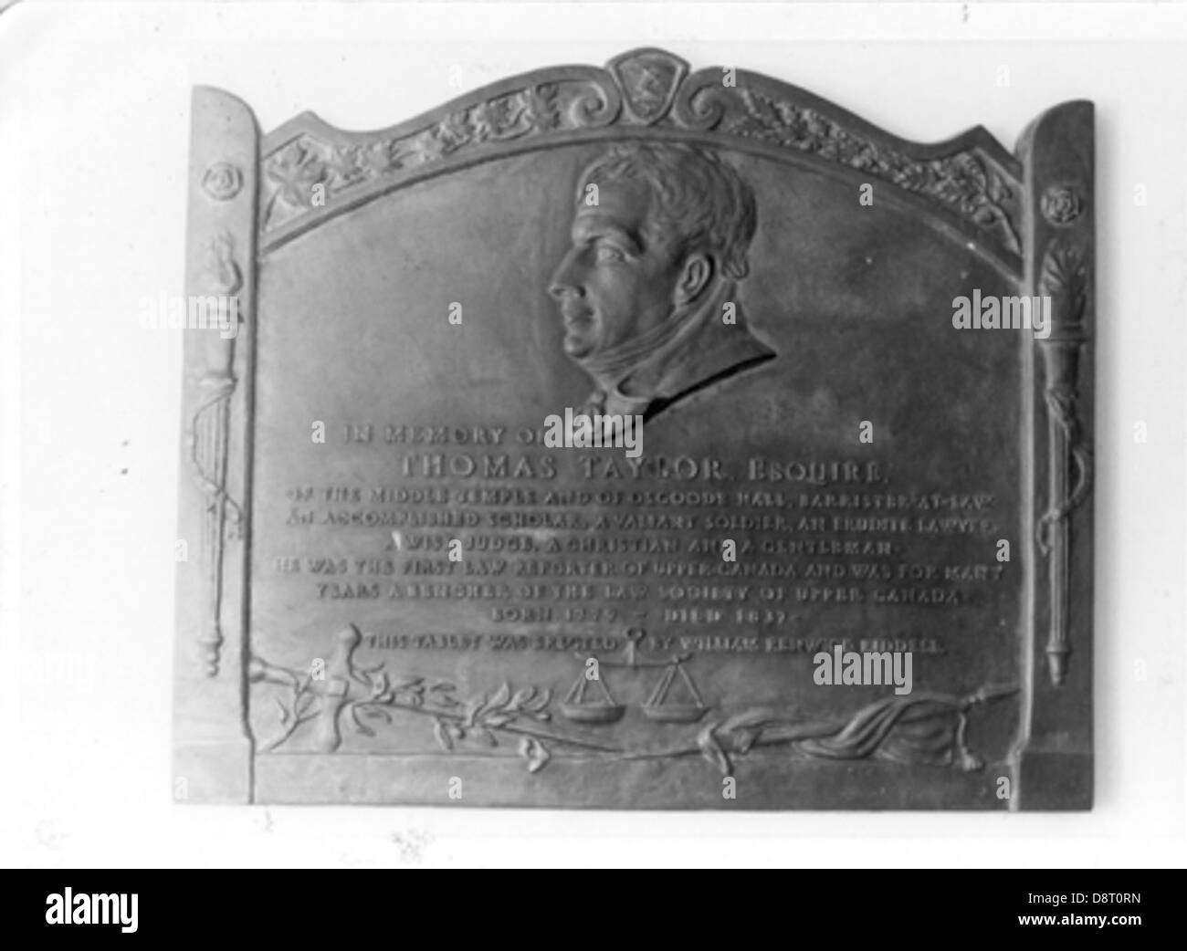 Photograph of Thomas Taylor plaque Stock Photo - Alamy