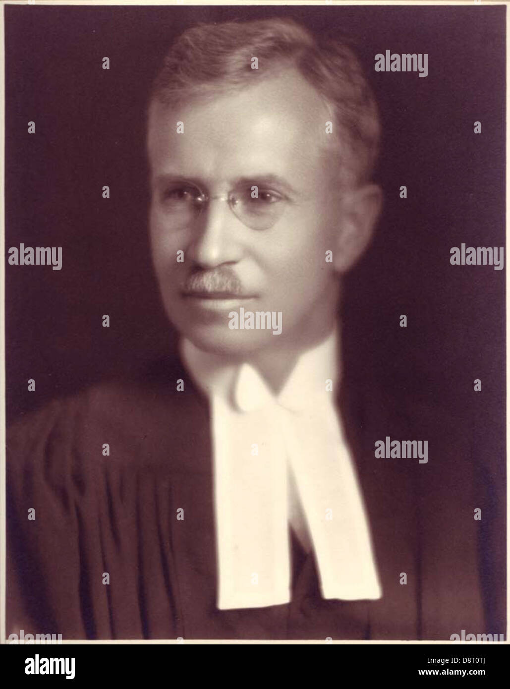 A historical photograph of C.P. Tisdall, an Ontario lawyer, dressed in ...