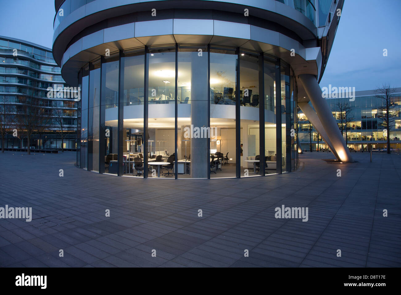 Offices at Albion Riverside Building,designed by Foster and Partners ...