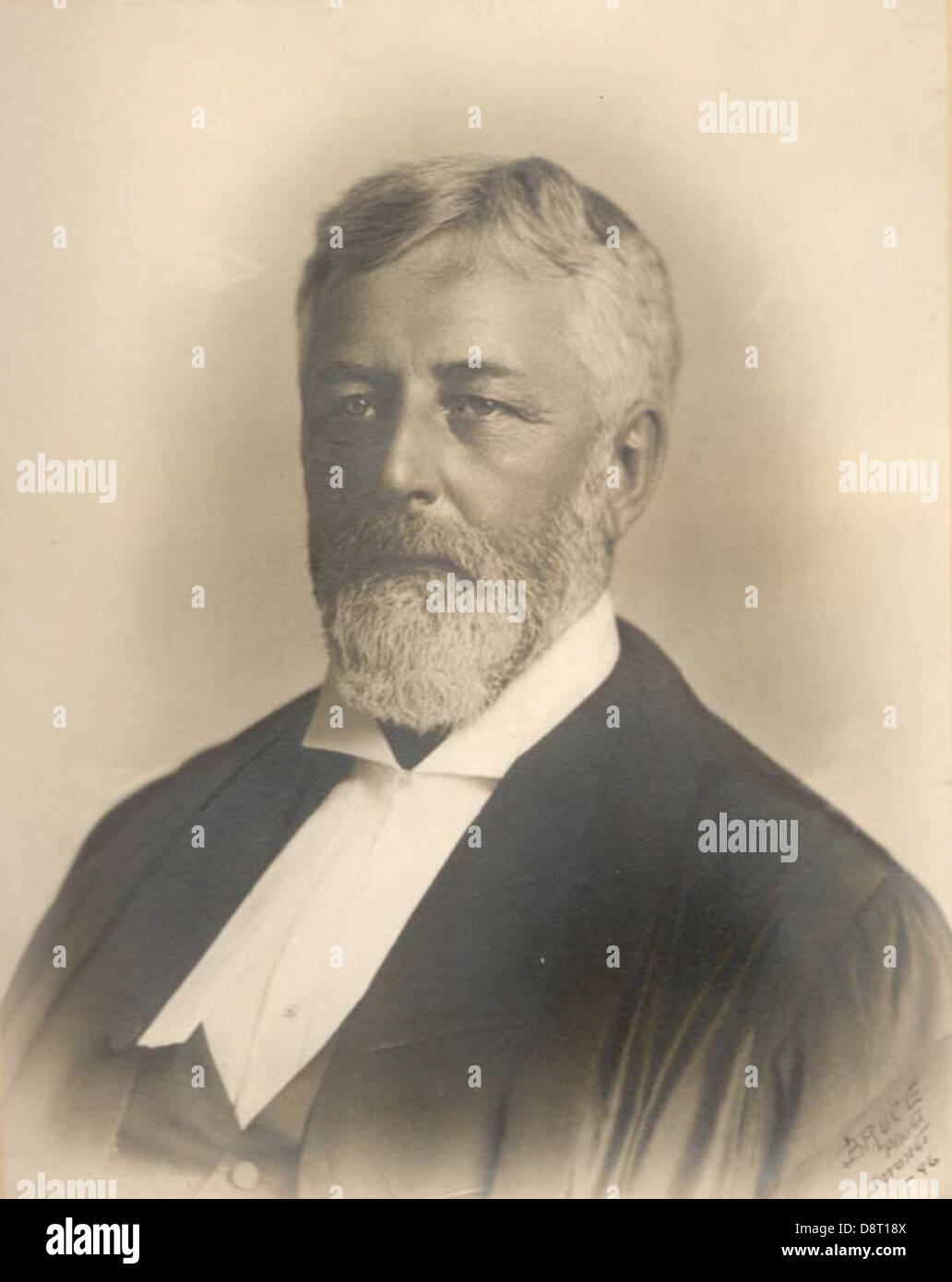 A photograph of William Ralph Meredith, the Chief Justice of Ontario ...