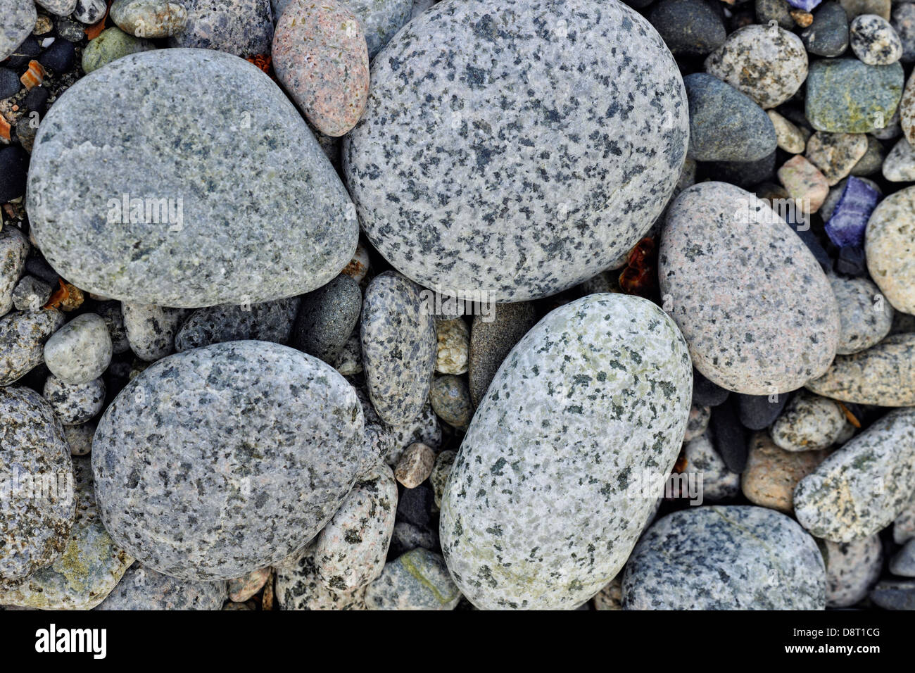 Rounded stones on beach hi-res stock photography and images - Alamy