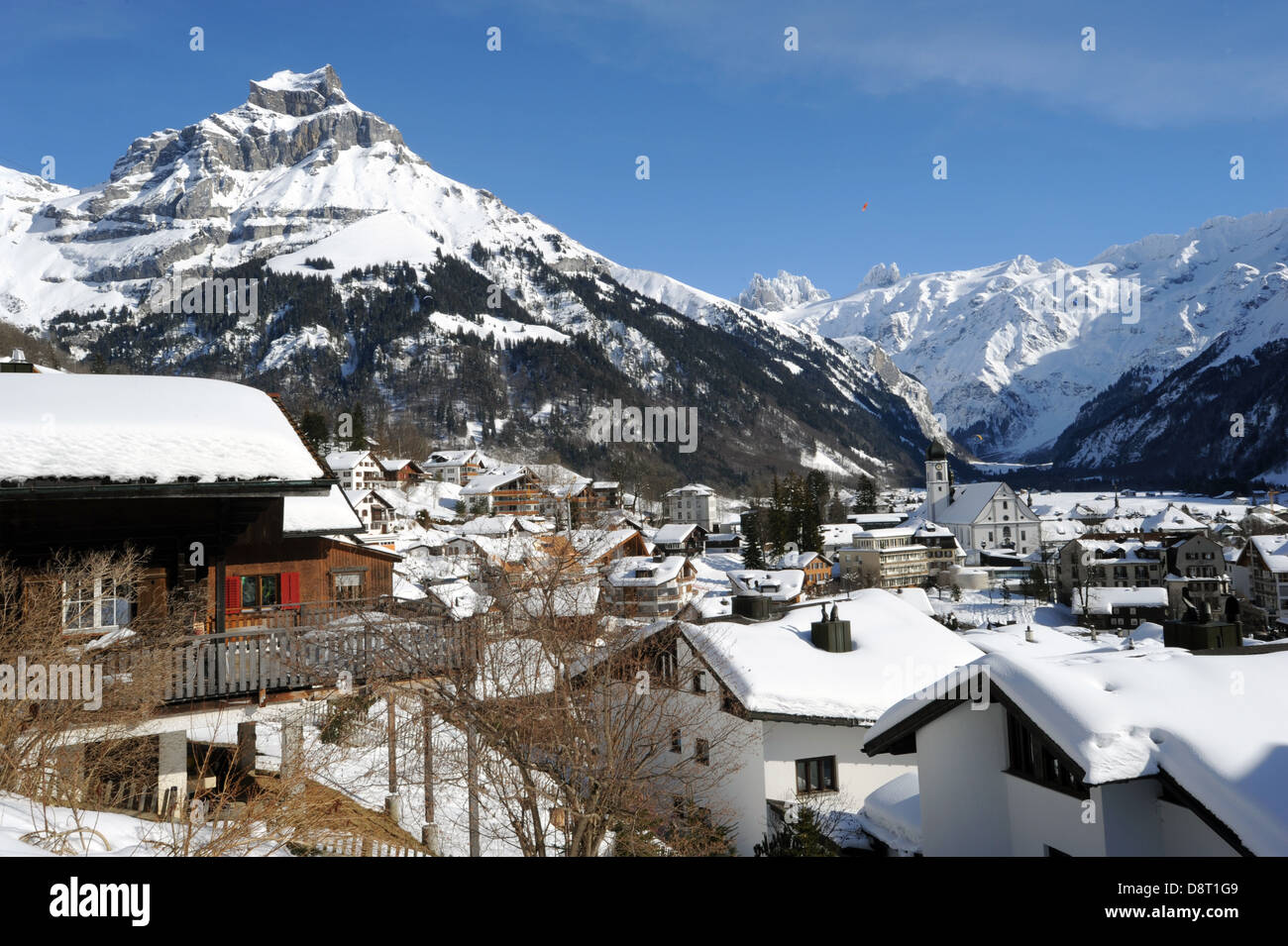 Winter landscape at Engelberg on the Swiss alps Stock Photo - Alamy