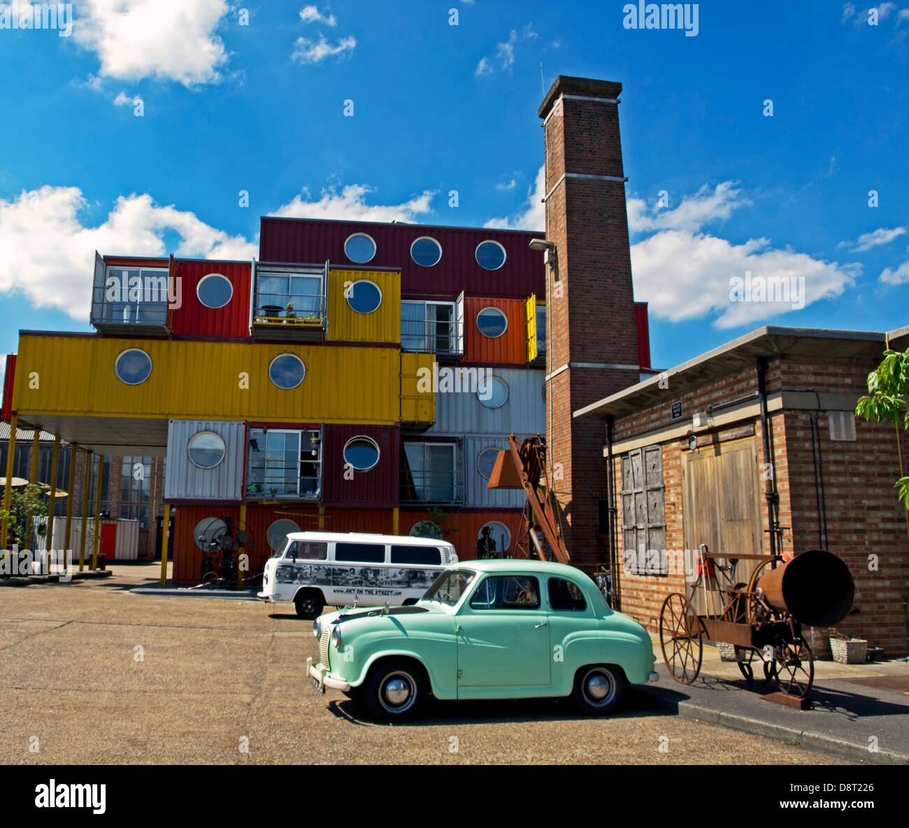 View of Container City 2 at Trinity Buoy Wharf, Orchard Place, London ...