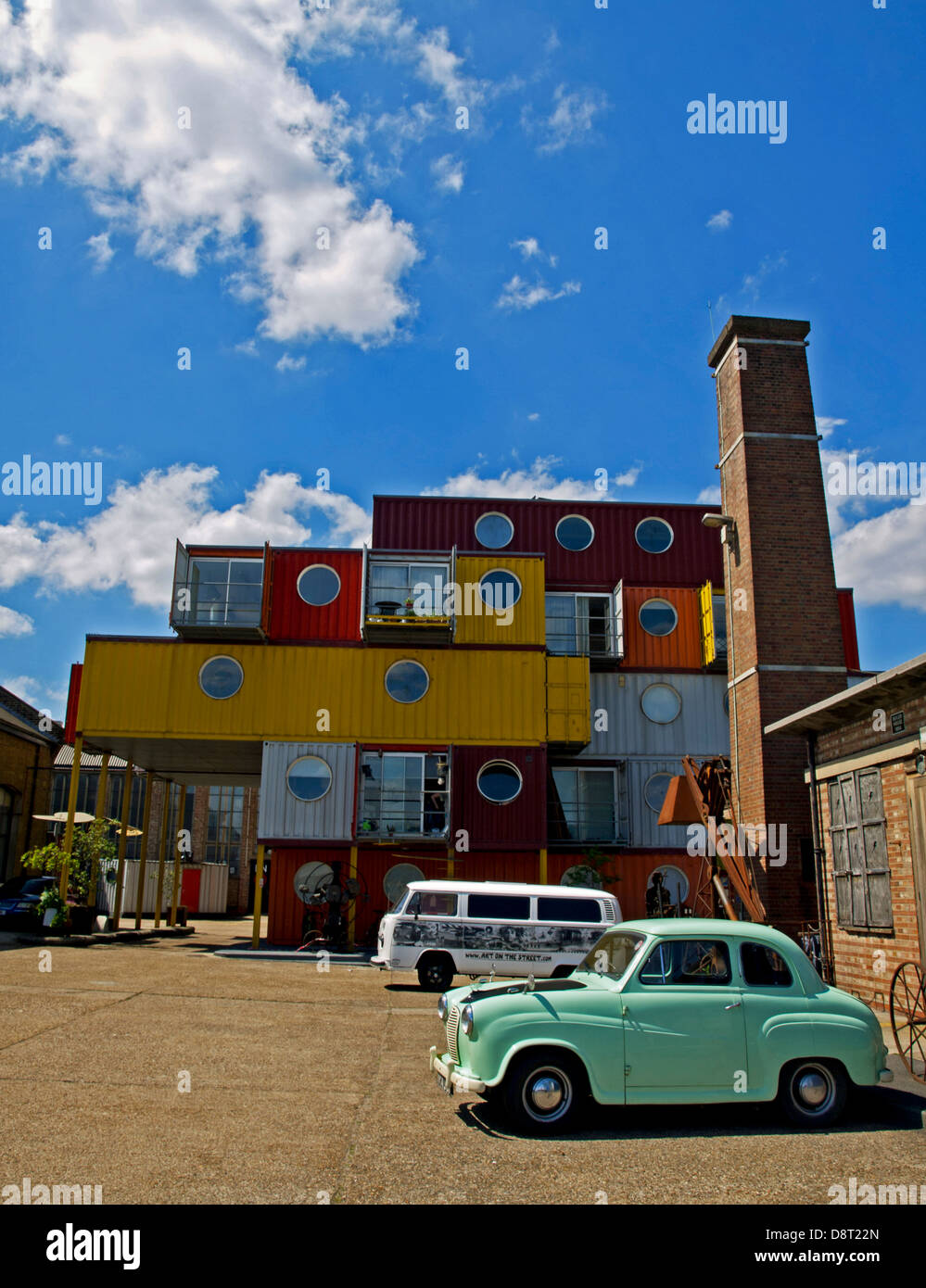 View of Container City 2 at Trinity Buoy Wharf, Orchard Place, London ...