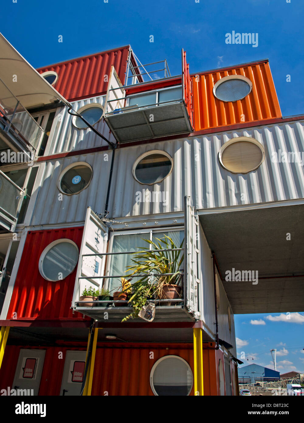 View of Container City 2 at Trinity Buoy Wharf, Orchard Place, London ...