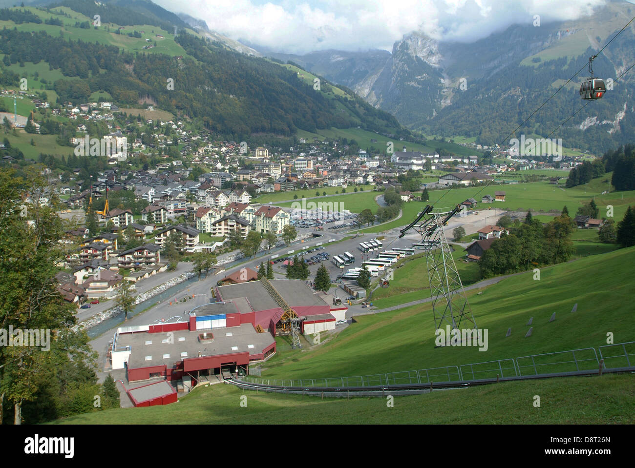 The village of Engelberg on the Swiss alps Stock Photo - Alamy