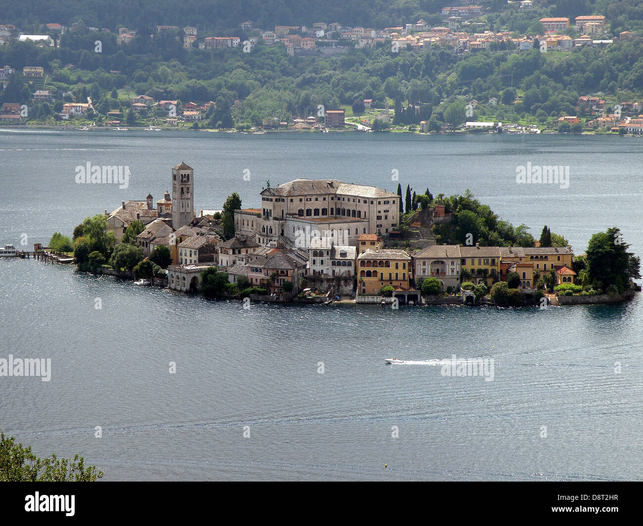 San Giulio Island in Italy is known for its picturesque architecture ...