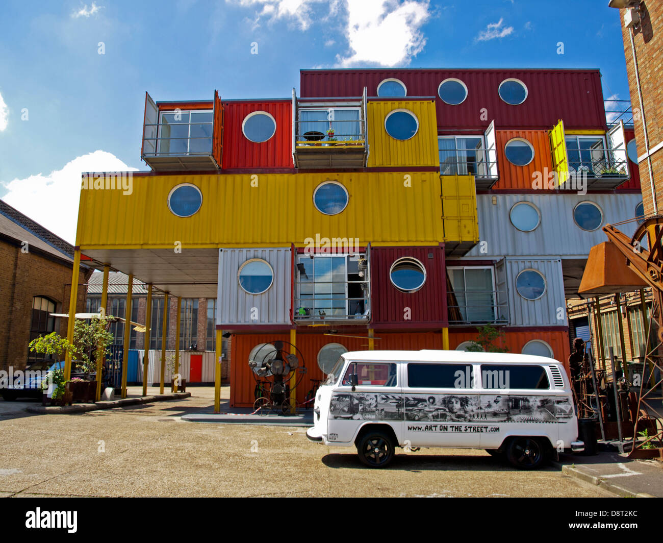 View of Container City 2 at Trinity Buoy Wharf, Orchard Place, London ...
