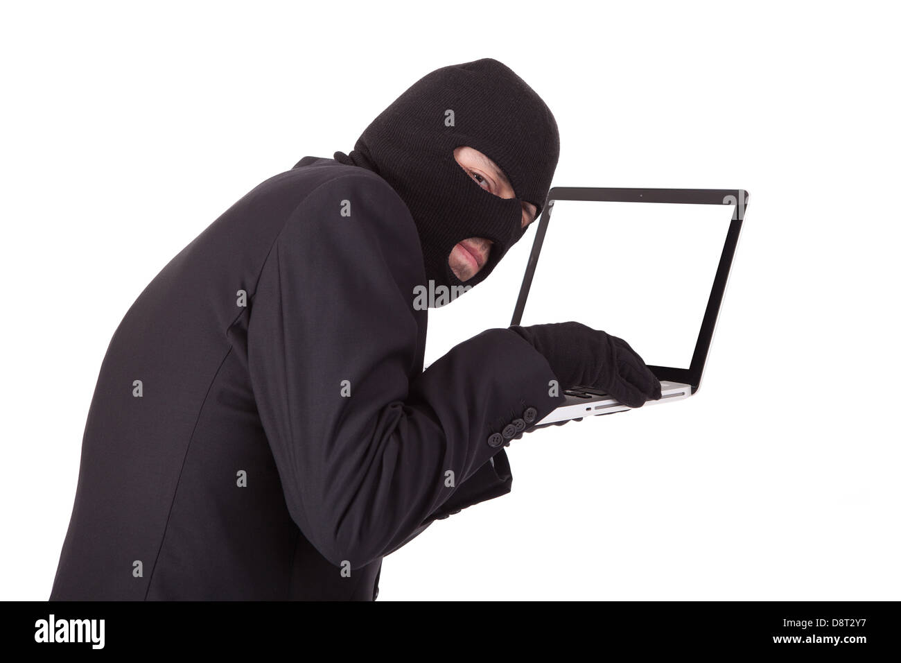 Man hacker in mask Cut Out Stock Images & Pictures - Alamy