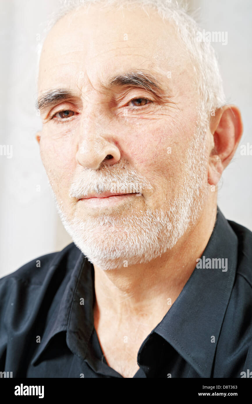 Portrait of serious senior man Stock Photo - Alamy