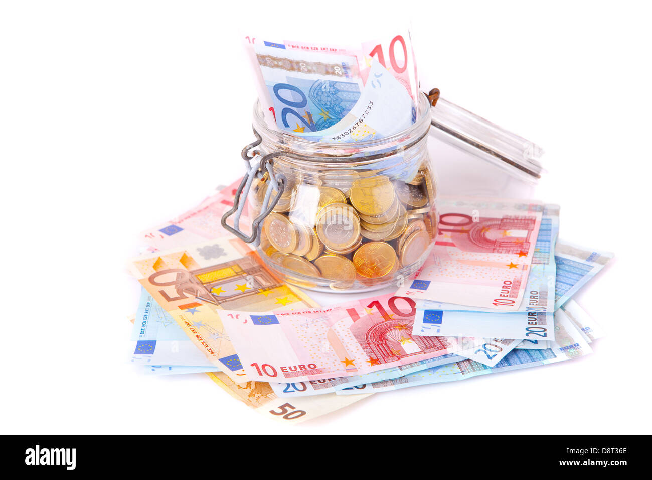 Money jar full hi-res stock photography and images - Alamy